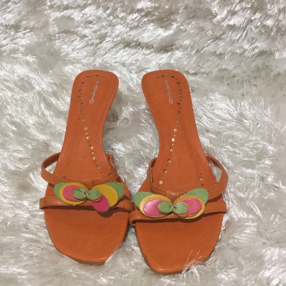PAZZO | Shoes | Preowned Pazzo Women 3 Heel Leather Slide Sandal | Poshmark